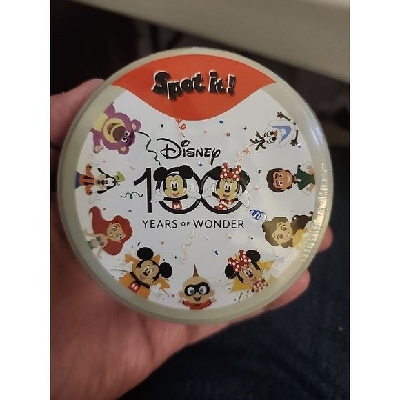 Disney | Toys | Spot It Disney 0 Years Of Wonder Dobble 28 Players New ...